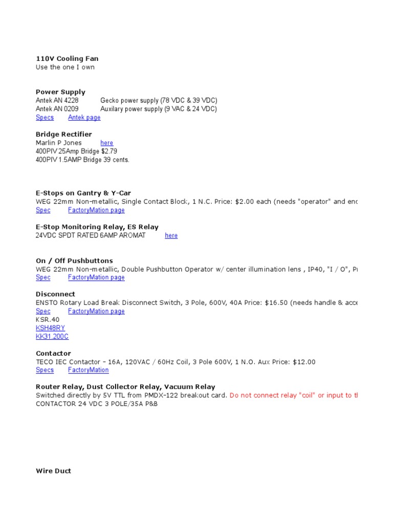 Electronics Order | PDF | Switch | Relay