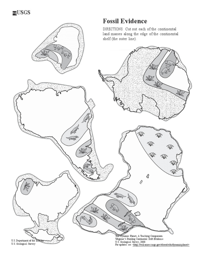 Fossil Evidence of Continental Drift | PDF | United States Geological ...