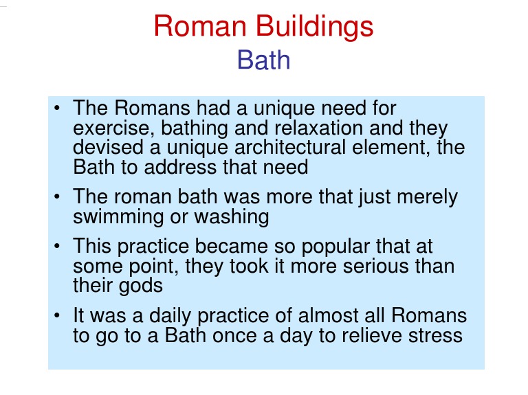 Roman Baths: Architecture and Culture | PDF | Home & Garden