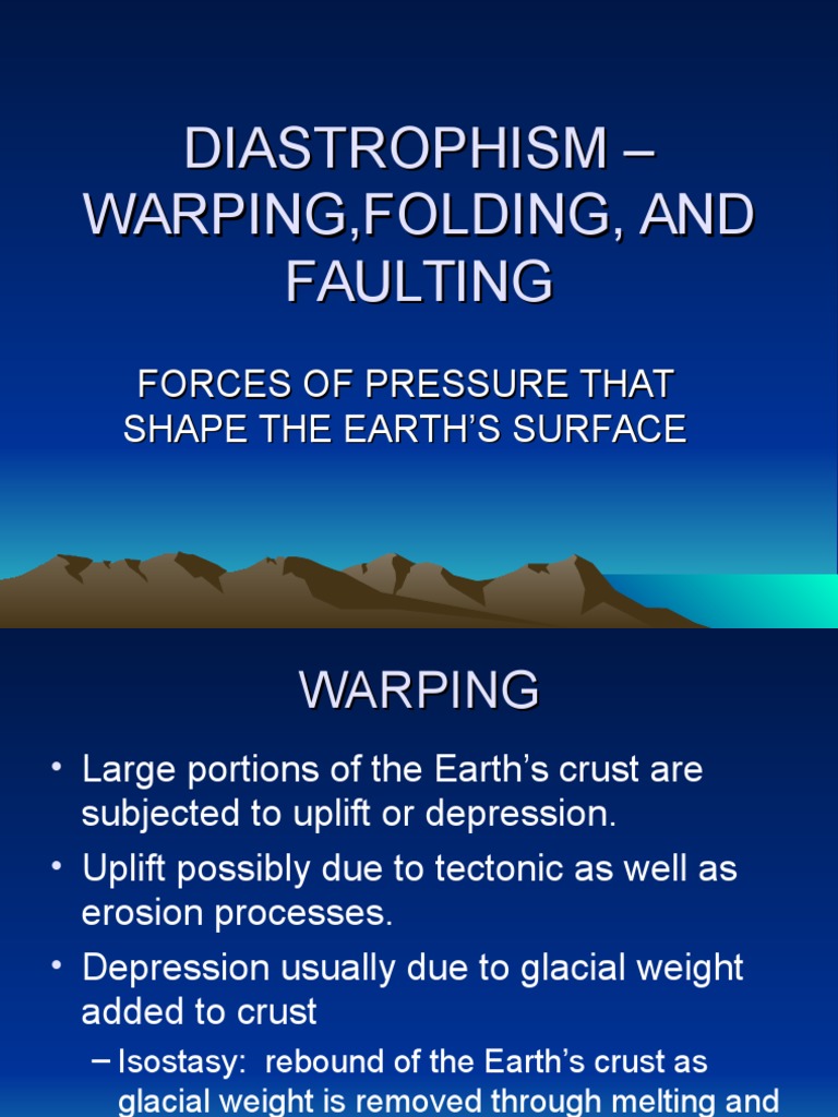 Understanding Diastrophism: Forces and Types | PDF | Fault (Geology ...