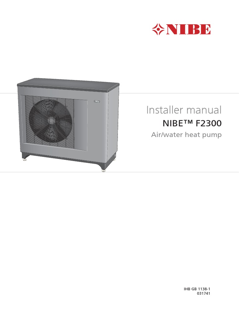 Nibe Install Manual f2300 | PDF | Hvac | Thermostat