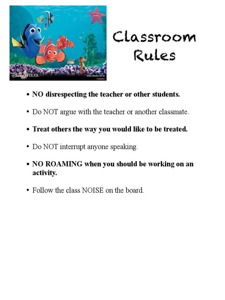 Classroom Rules | PDF | Career & Growth | Self-Improvement