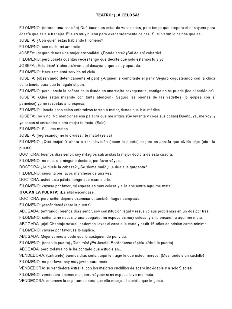 Guion La Celosa | PDF