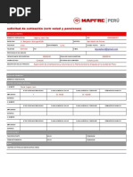 1 Solicitud Atencion Medica SCTR Mapfre PDF | PDF | Medicina CLINICA | Especialidades Medicas