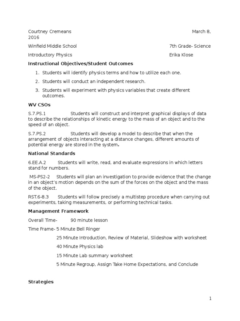 Bubble Gum Physics Lab Activity | PDF | Individualized Education ...
