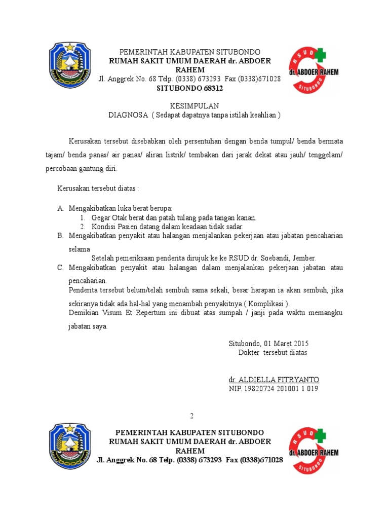 Contoh Surat Visum | PDF