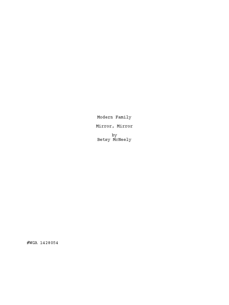 Modern Family Spec Script | PDF | Nature