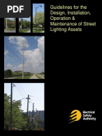 Design Standard For Street Lighting | PDF | Street Light | Lighting