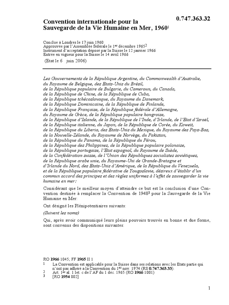 Convention Solas PDF | PDF | Convention européenne des droits de l ...