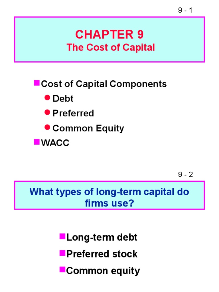 Understanding Cost of Capital Components | PDF | Cost Of Capital ...