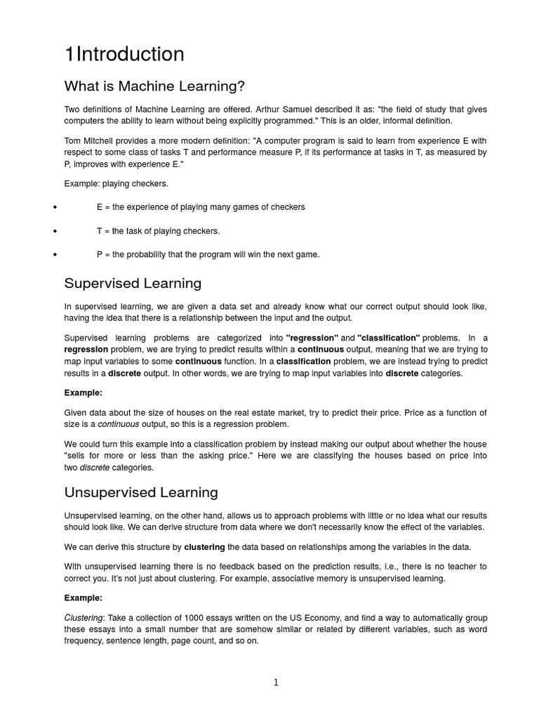 Machine Learning Coursera | PDF | Machine Learning | Statistical ...