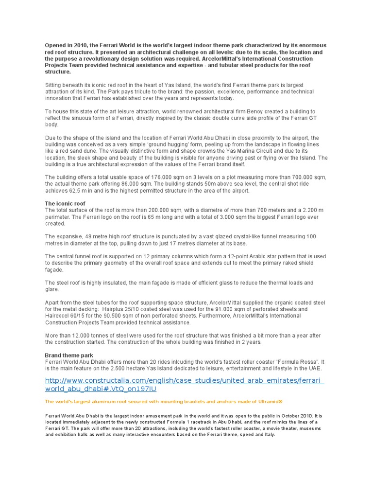 Ferrari World | PDF | Manmade Materials | Nature