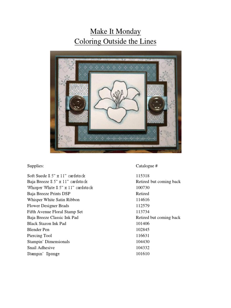 Coloring Outside The Lines | PDF | Stationery | Publishing