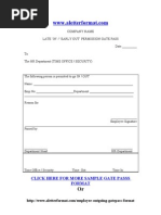 Employee Gate Pass Form | PDF | Business