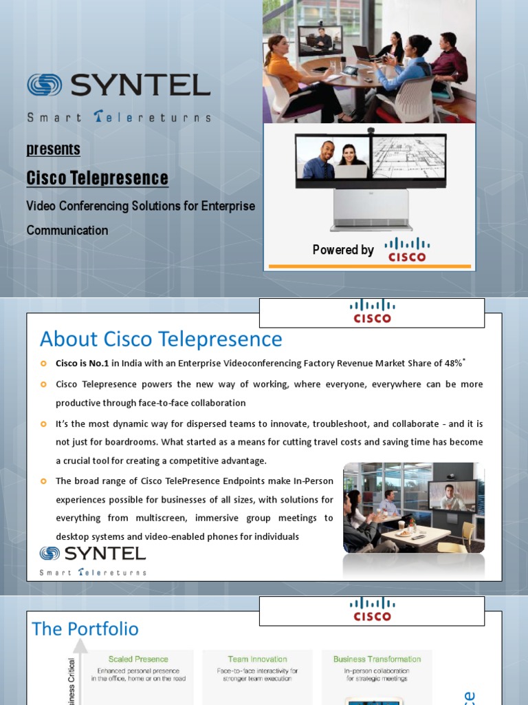 Enterprise Telepresence Solutions | PDF