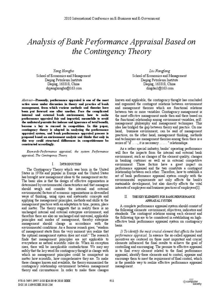 Analysis of Bank Performance | PDF | Performance Appraisal | Strategic ...