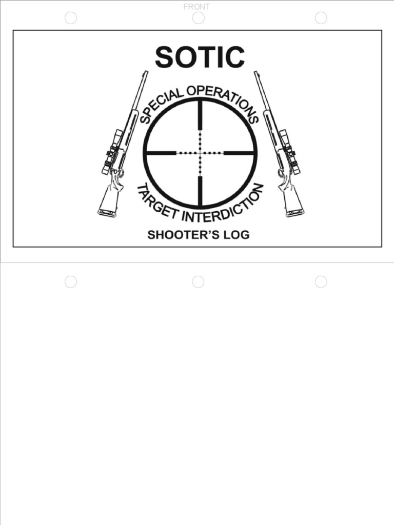 Sotic Army Rifle Data Book PDF | PDF