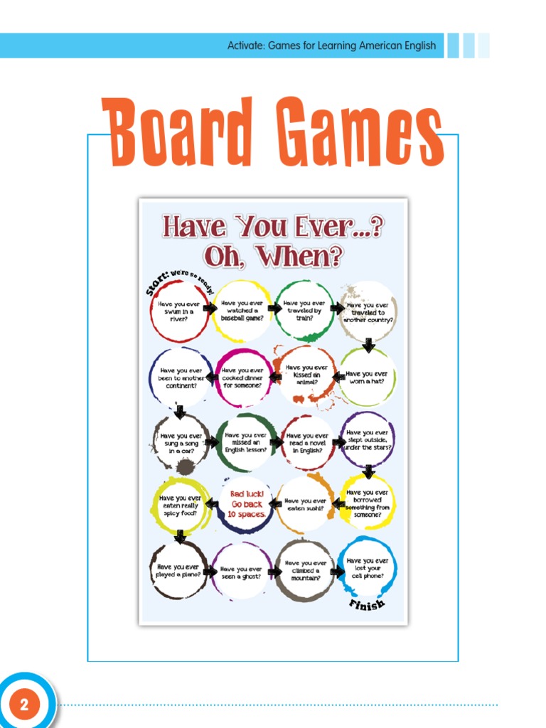 Board Game Instructions | PDF | English Language | Phrase