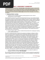Edtpa Early Childhood Assessmentcommentary | PDF | Educational ...