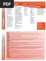 D&D 5e Combat Cheat Sheet | PDF | Dice | Tabletop Games