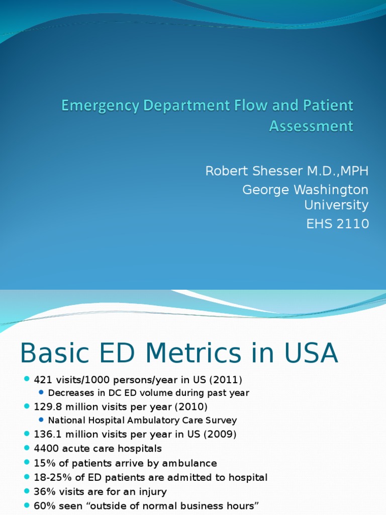 ED Flow and Assessment Mod Aug14 | PDF | Hospital | Medicine