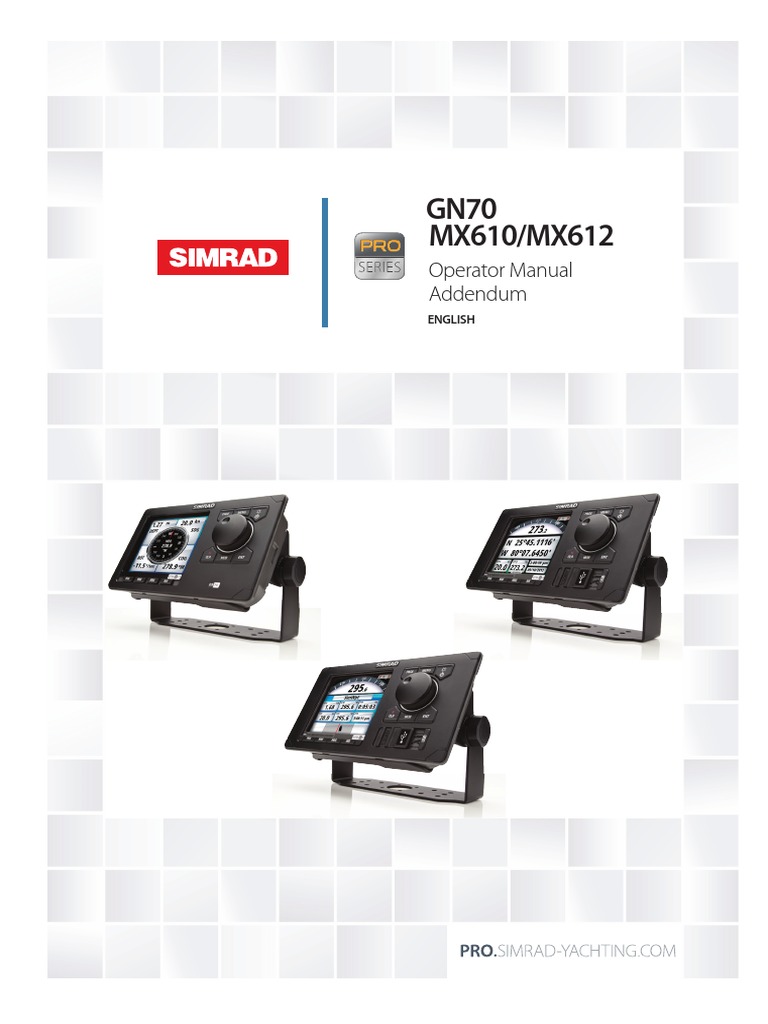 GN70 MX610/MX612: Operator Manual Addendum | PDF | Global Positioning ...