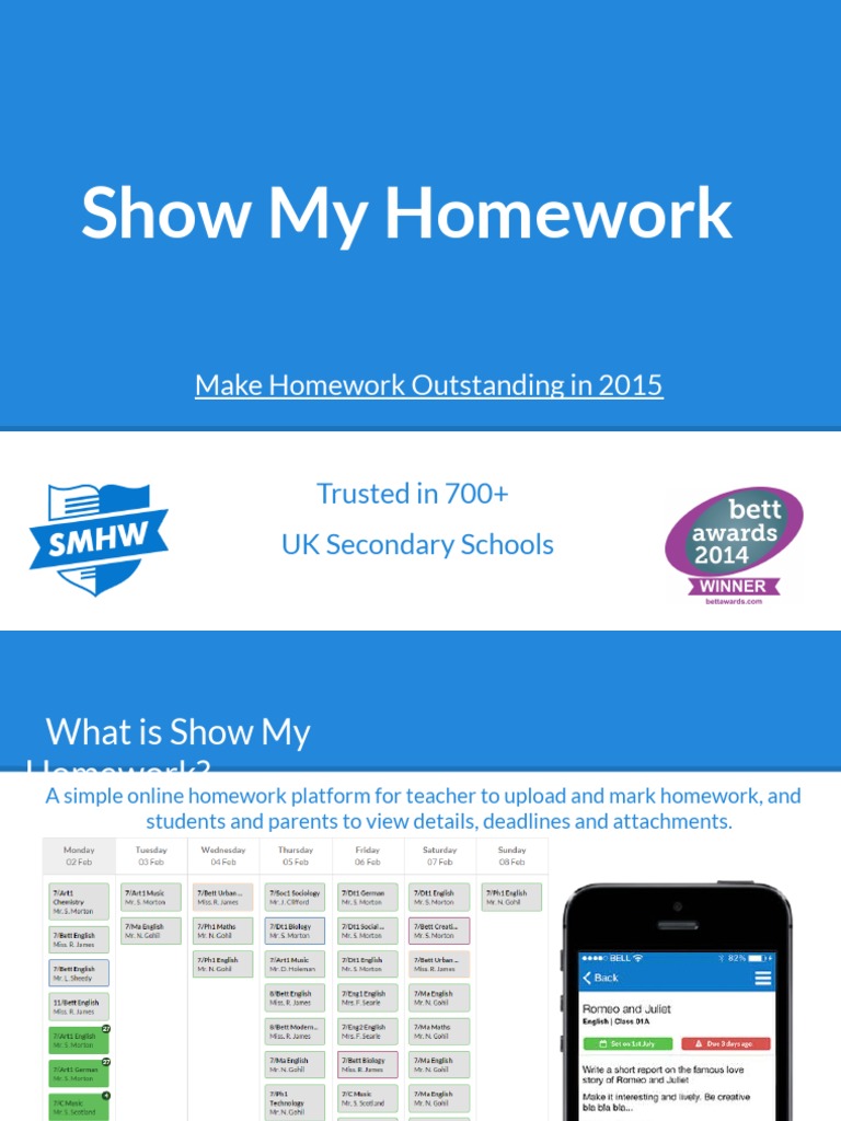 Show My Homework: Make Homework Outstanding in 2015 | PDF | Homework | Ios