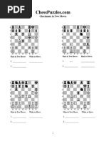 Chess Rules One Page Summary | PDF | Competitive Games | Traditional Games