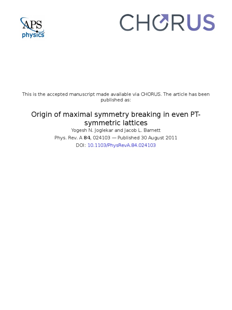 Jacob Barnett Physics Paper | PDF | Eigenvalues And Eigenvectors ...