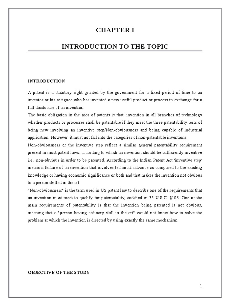 Ipr Project | PDF | Patent Application | Patent
