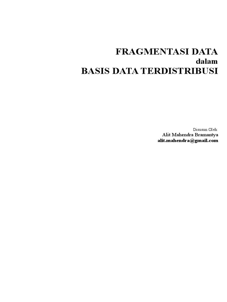 DDBMS Fragmentasi | PDF