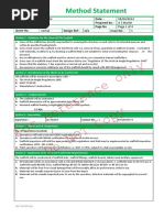 Method Statement For Scaffolding Installation and Dismantling | PDF ...