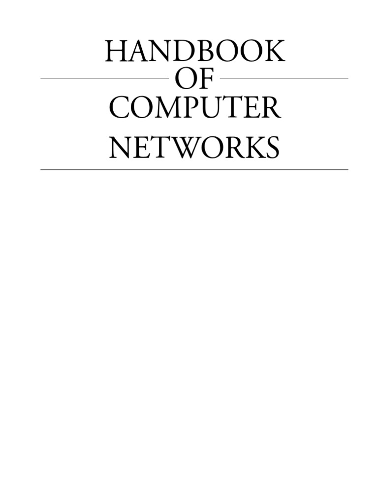 Hossein Bidgoli: The Handbook of Computer Network, Volume 1 | PDF ...
