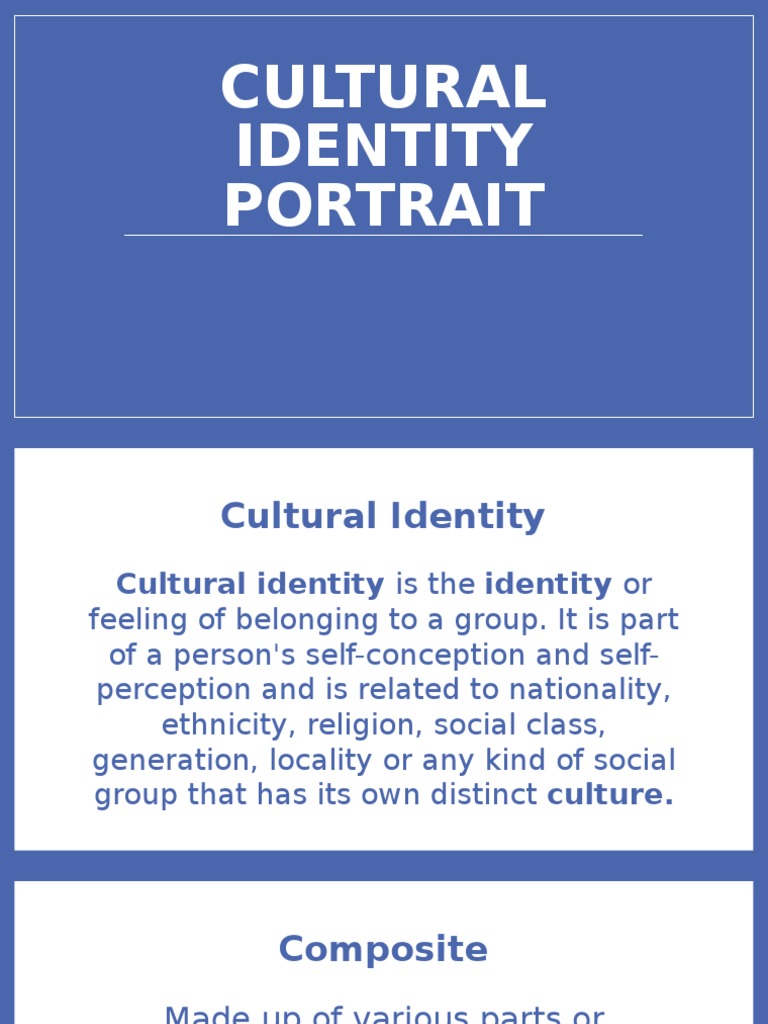 Cultural Identity Portrait | PDF