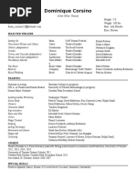 Tatiana Haas Theatre Resume Best | PDF