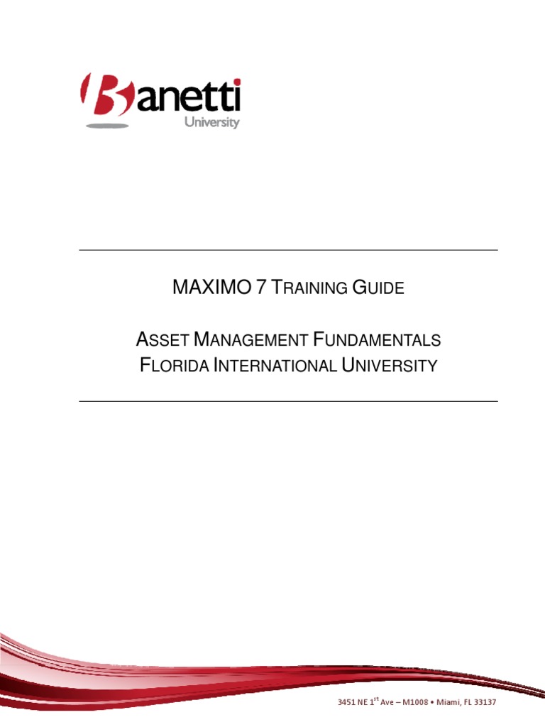 Maximo 7 Asset Fundamentals | PDF | Tab (Gui) | Databases
