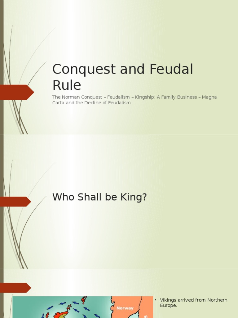 04 Conquest and Feudal Rule (Norman Conquest of England) | PDF | Norman ...