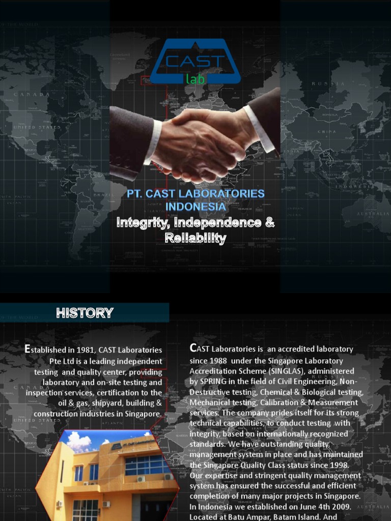 Company Profile PT. CAST Laboratories Indonesia | PDF | Nondestructive ...