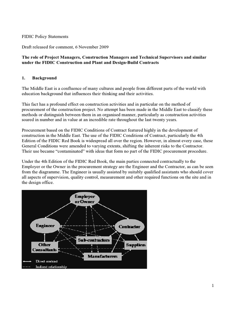 FIDIC Role of Engineer | PDF | Construction Management | General Contractor