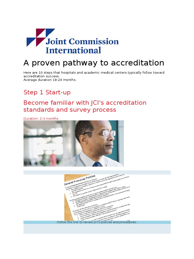 A Proven Pathway To Accreditation | PDF | Joint Commission | Quality