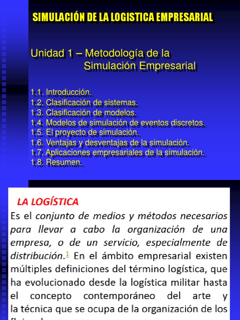 Metodología de Simulación Empresarial | PDF | Simulación | Logística