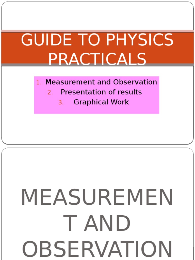 CH 2 - Guide To Physics Practicals | PDF | Significant Figures | Logarithm