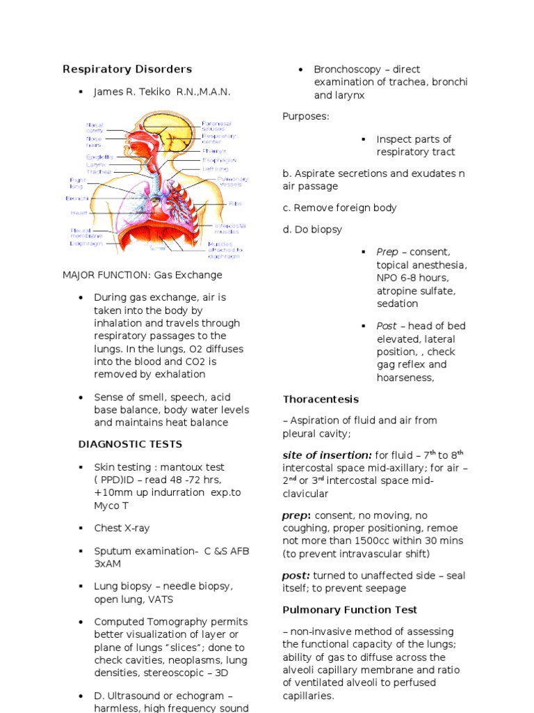 Respiratory Disorders | PDF | Pneumonia | Chronic Obstructive Pulmonary ...
