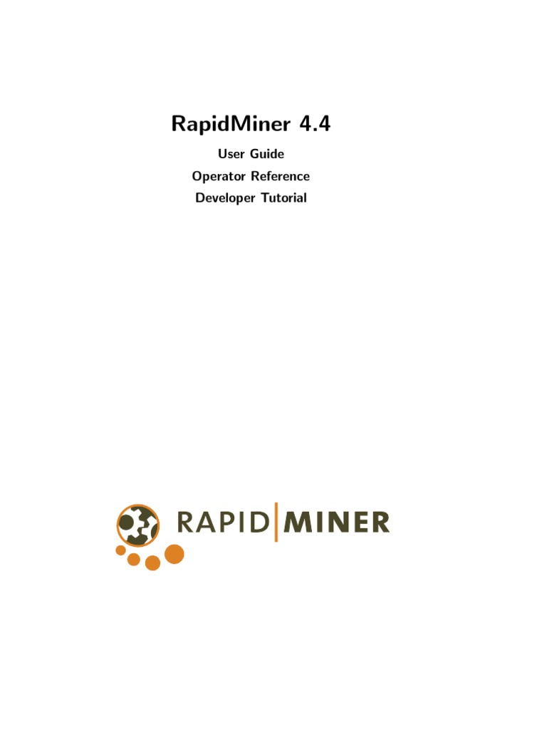 Rapid Miner 4 4 Tutorial Pdf Data Mining Data