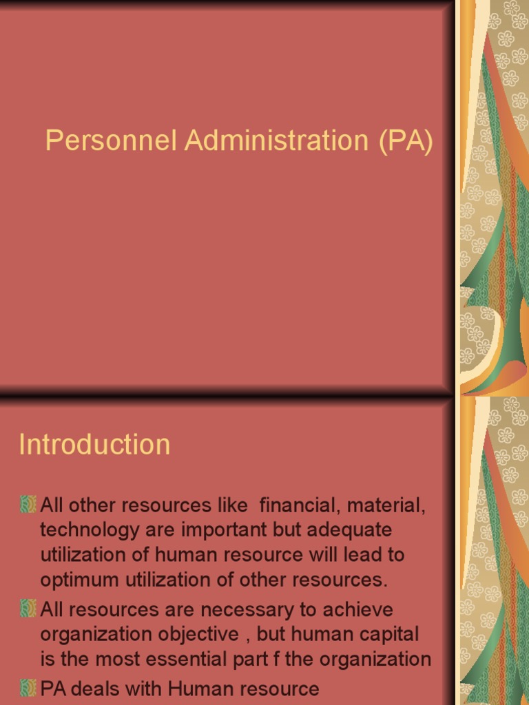 Personnel Administration PPT Chap 1 | PDF | Employment | Human Resource ... Personnel Administration PPT Chap 1 | PDF | Employment | Human Resource ...