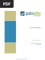 Palo Alto CLI Cheat Sheet | PDF | Command Line Interface | Information Technology Management