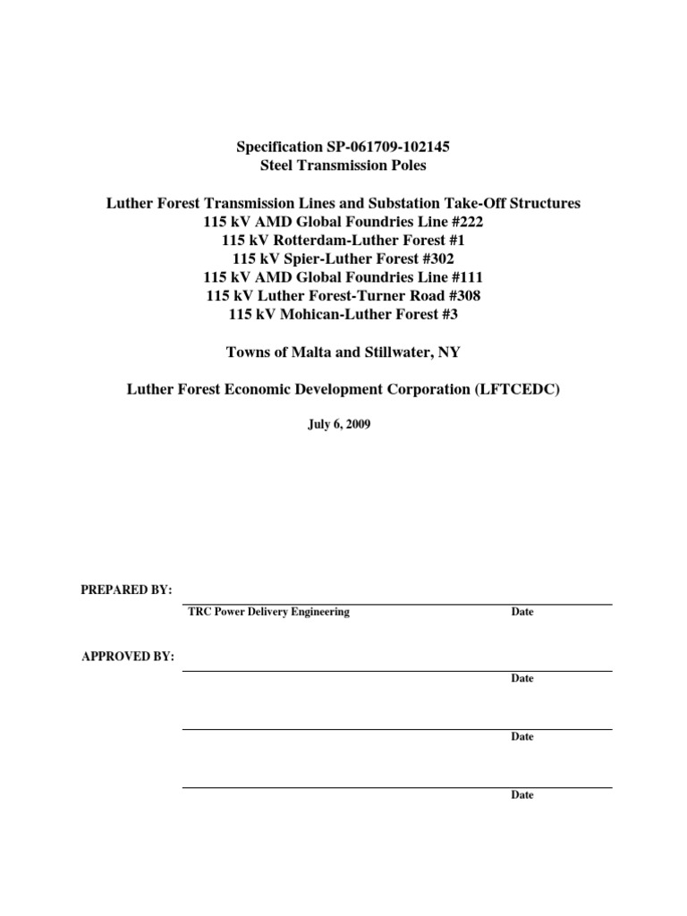 Pole Specification | PDF | Structural Steel | Screw