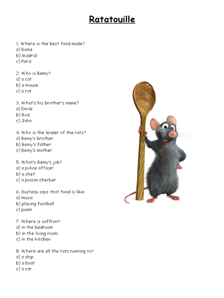 Ratatouille | PDF | Leisure