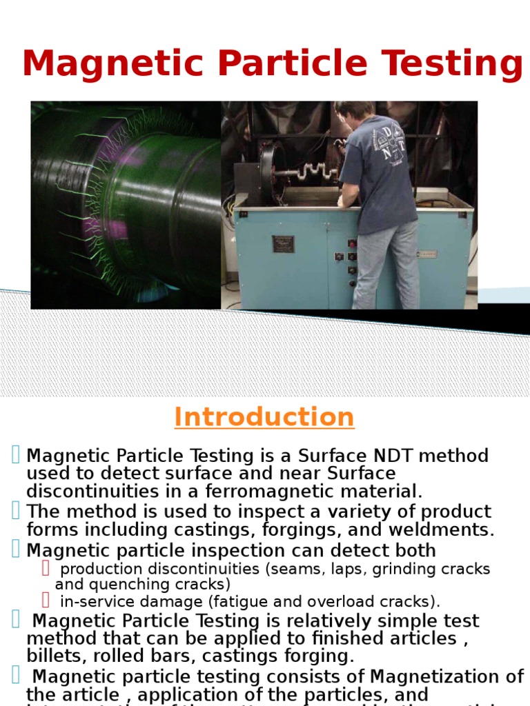 Magnetic Particle Testing Explained: Detect Surface Defects Using ...