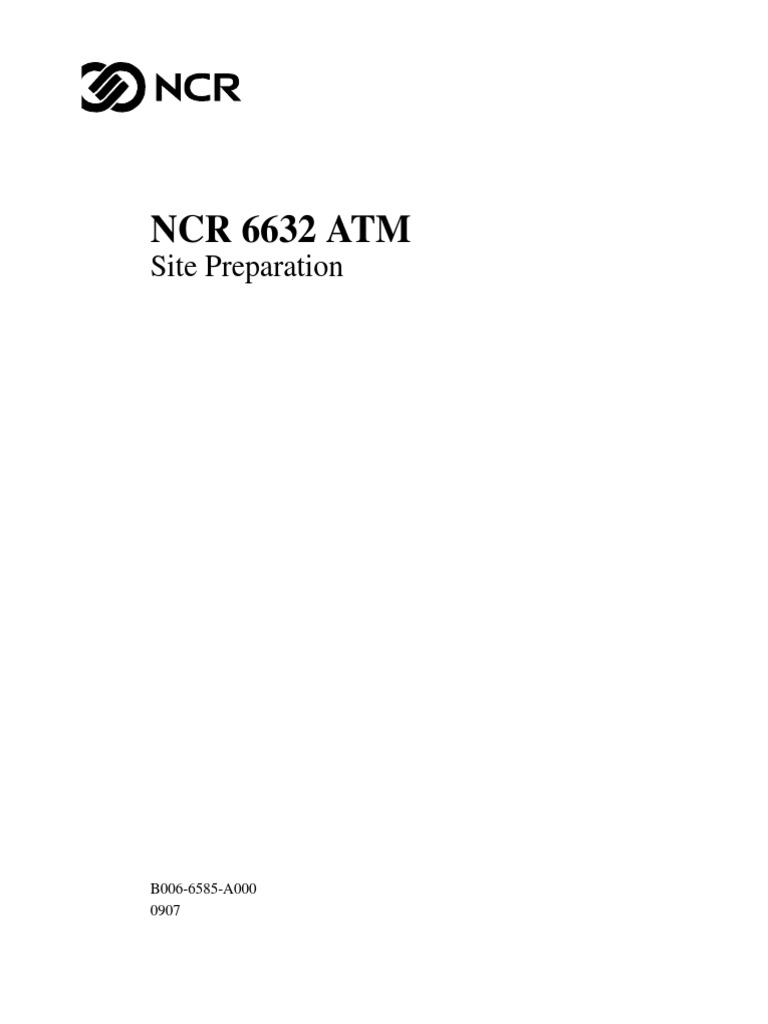 NCR 6632 Site Preparation | PDF | Electromagnetic Interference ...